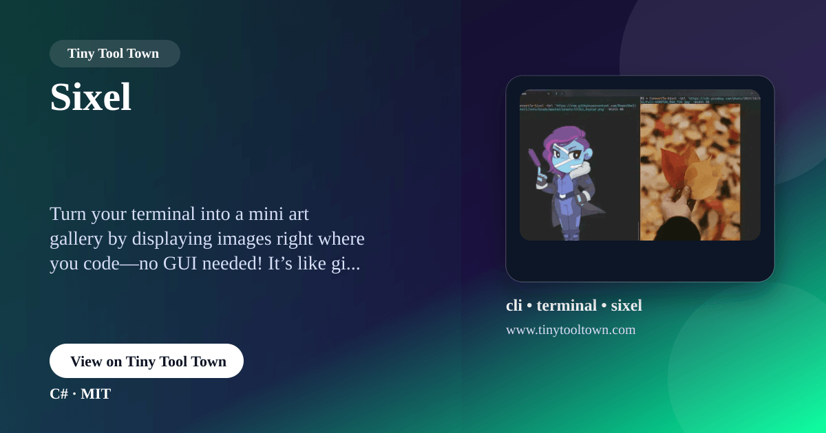 Sixel Display Images In The Terminal Using Various Protocols Ti
